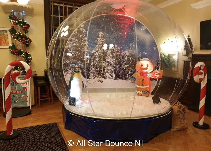Christmas Snow Globe hire Belfast, Bangor and Newtownards